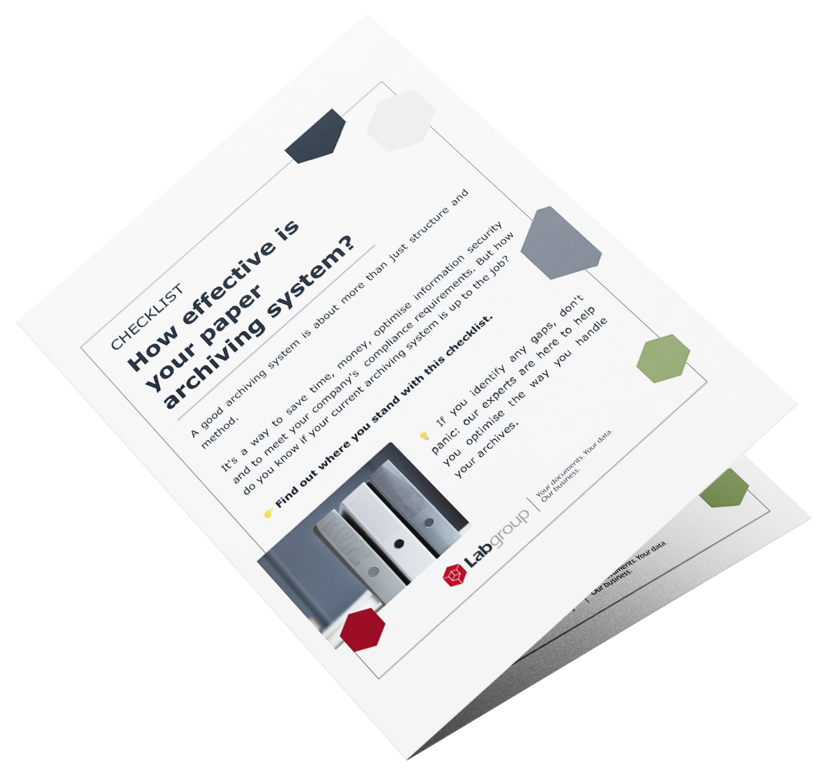 Checklist archiving system - Labgroup